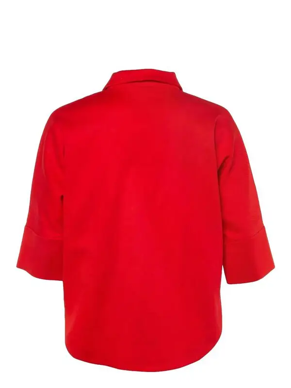Red Valentino Cotton Button-front Top - Red