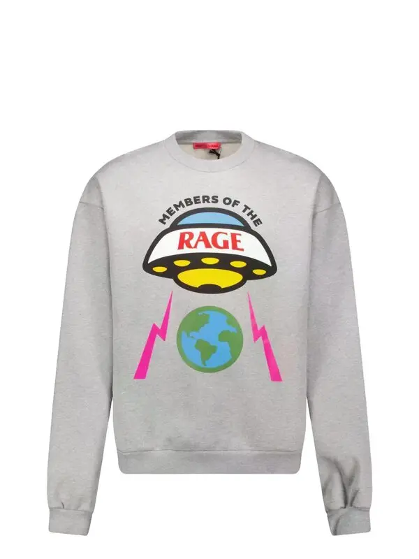 MEMBERS OF THE RAGE Logo Print Sweatshirt - Grey