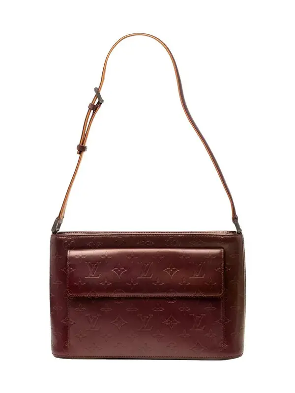 LOUIS VUITTON Monogram Mat Alston Shoulder Bag - Red