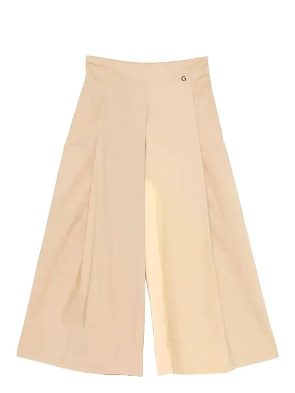 CARLA G. Wide-leg Cropped Trousers - Neutrals