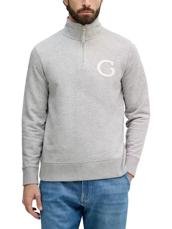 Gant Quarter-zip Sweater - Grey
