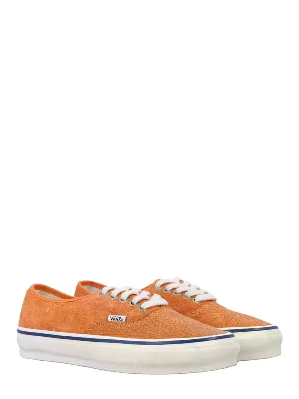 VANS Textured Suede Lace-up Sneakers - Orange