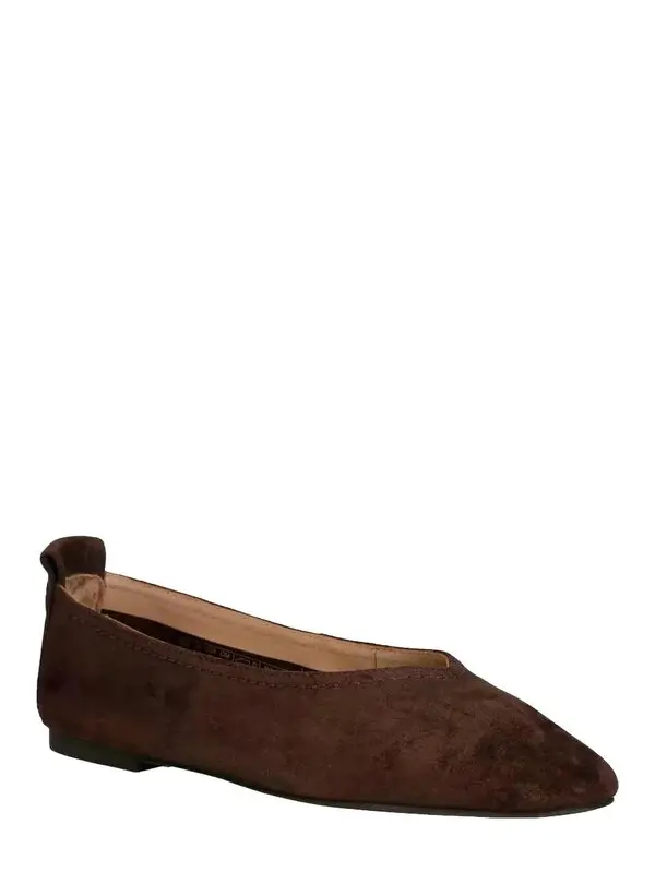 Gant Suede Almond-toe Ballet Flats - Brown