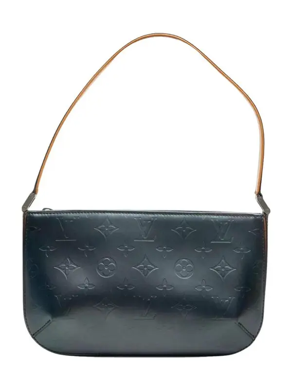LOUIS VUITTON 1990-2010 Monogram Mat Fowler Shoulder Bag - Blue