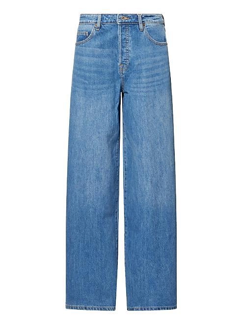 Good American High-rise Wide-leg Denim Jeans - Indigo1237
