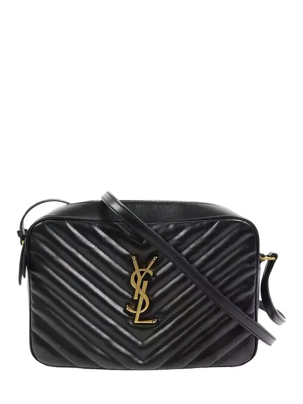 Saint Laurent Lou Quilted Shoulder Bag - Black