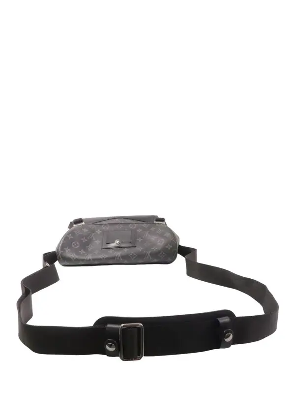LOUIS VUITTON Monogram Eclipse Voyager Crossbody Bag - Black