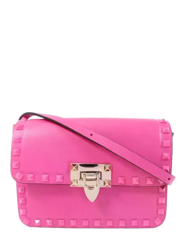 Valentino Garavani Rockstud Leather Crossbody Bag - Pink