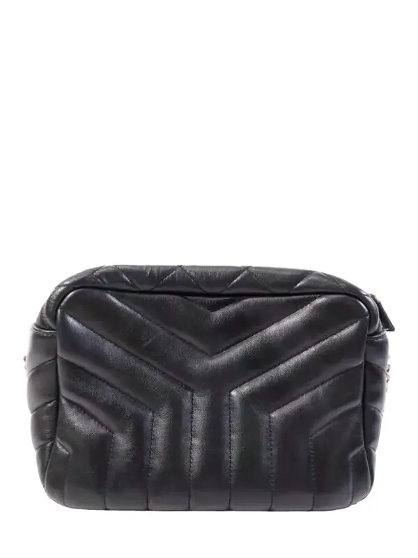 Saint Laurent Loulou Quilted Shoulder Bag - Black