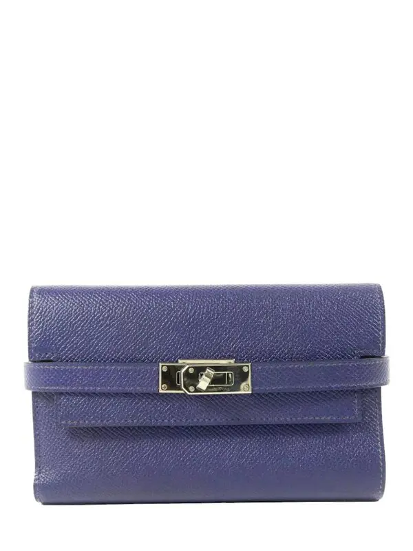 Hermès Kelly Leather Wallet - Blue