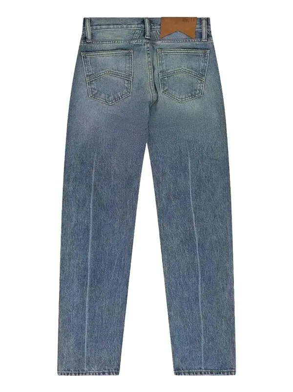 Rhude Distressed Whiskering-effect Jeans - Blue