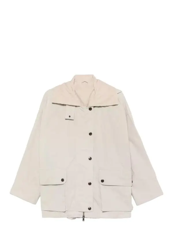 Brunello Cucinelli Hooded Coat - Neutrals