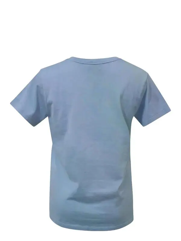 Celine Embroidered Logo T-shirt - Blue