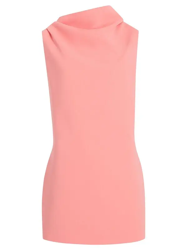 Khaite Astor Crepe Mini Dress - Pink
