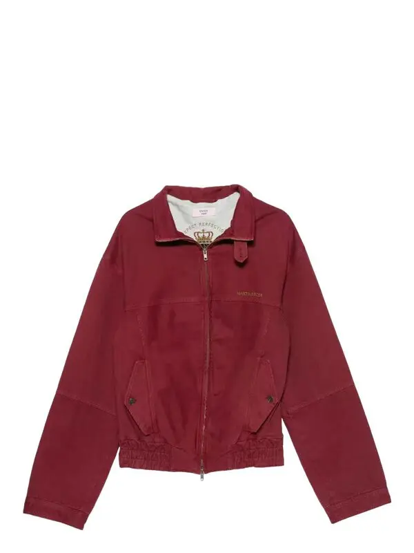 Martine Rose Logo-embroidered Harrington Jacket - Red