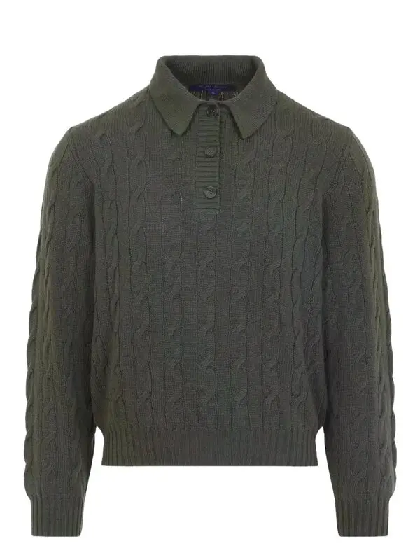 Ralph Lauren Cable-knit Cashmere Sweater - Green