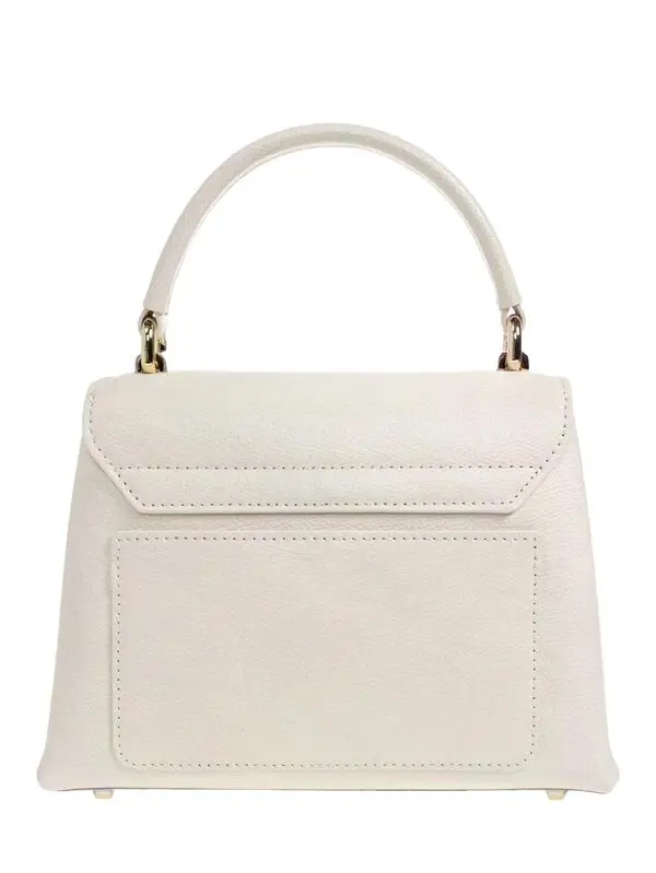 Furla 1927 Leather Tote Bag - White