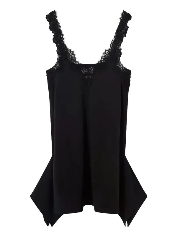Stella McCartney Lace-trim Mini Dress - Black