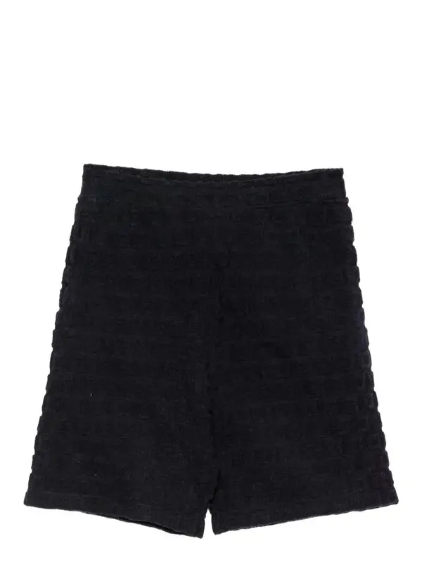 Sandro Geometric-jacquard Towelling Shorts - Blue