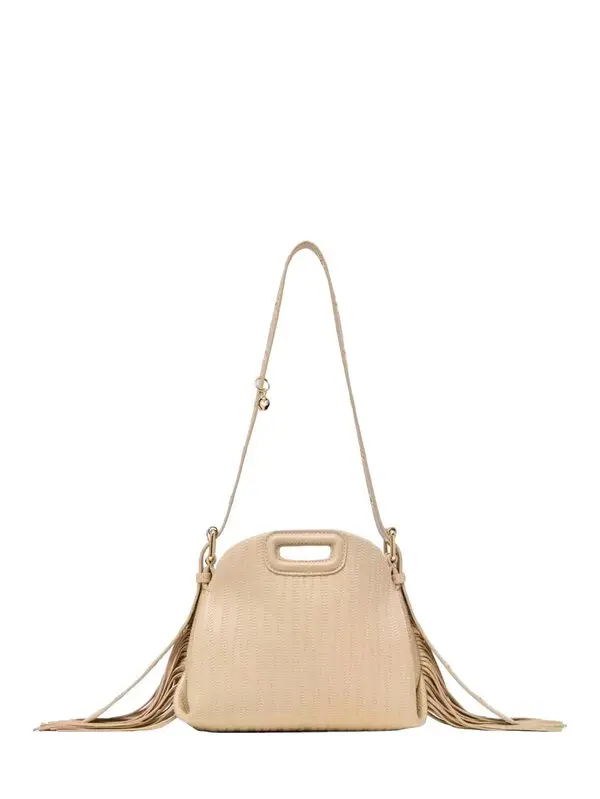 Maje Miss M Fringed Tote Bag - Neutrals