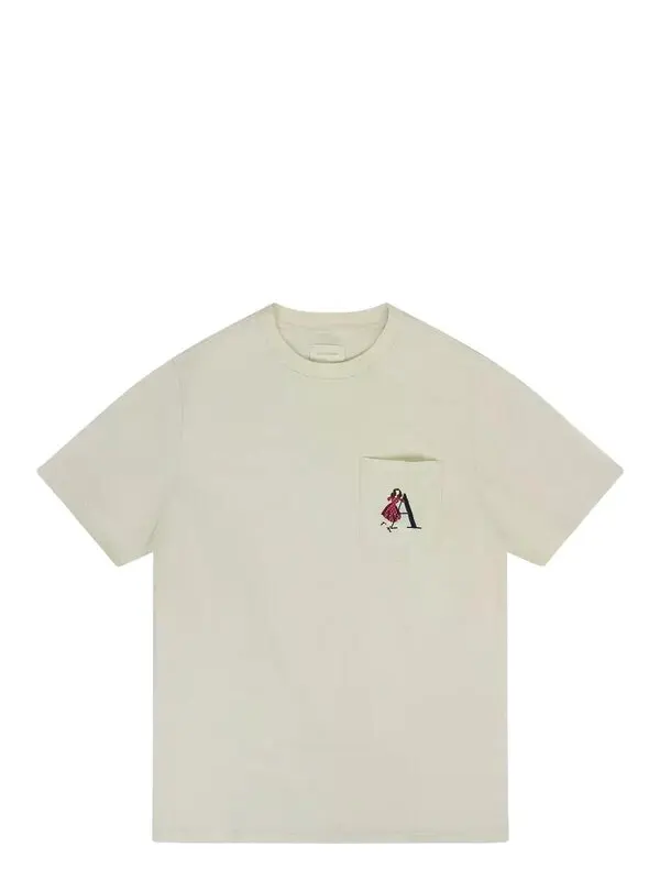 Aimé Leon Dore Seasonal Citrus Embroidered-pocket T-shirt - Neutrals