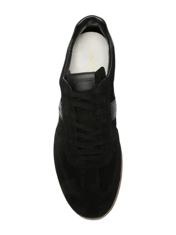 TOM FORD Suede Trimmed Sneakers - Black