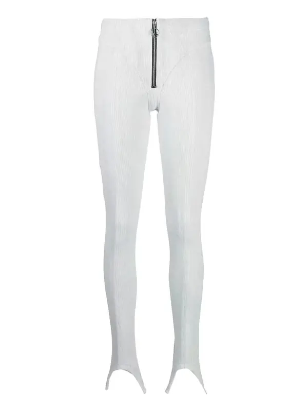 LOURDES High-rise Stirrup Leggings - Grey