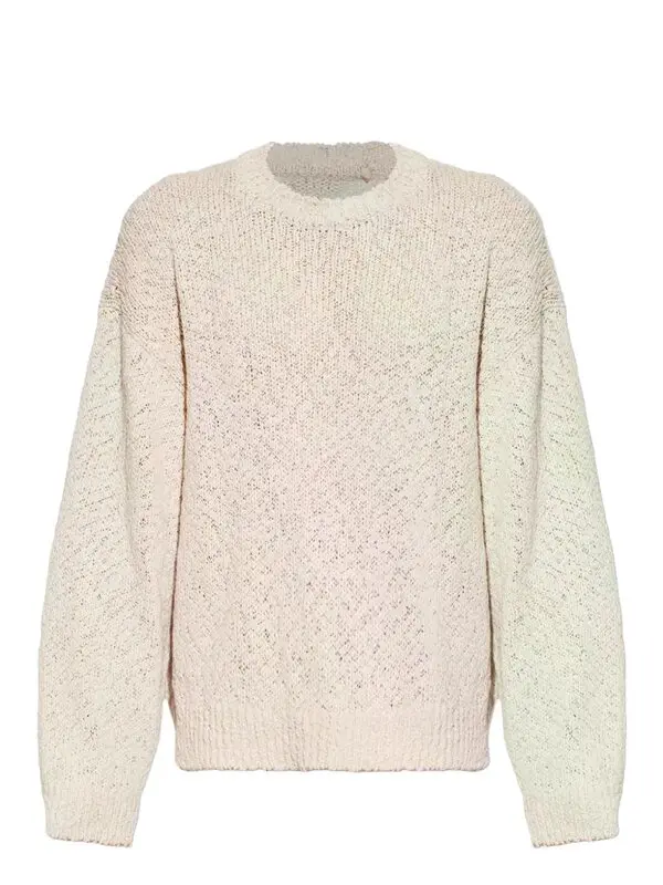 Issey Miyake Chunky Knit Sweater With Long Sleeves - Neutrals