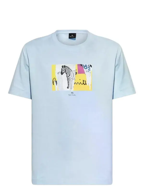Paul Smith Zebra-print T-shirt - Blue