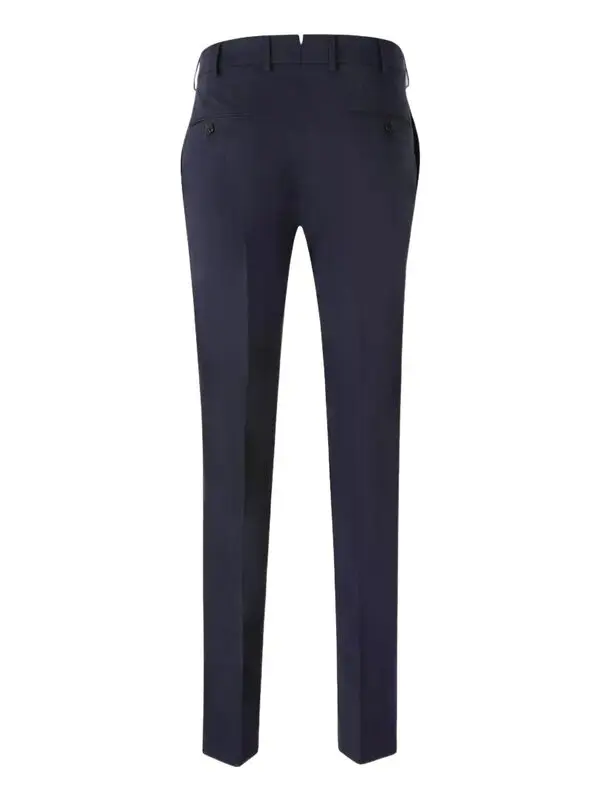 Incotex Pressed Crease Slim-fit Trousers - Blue
