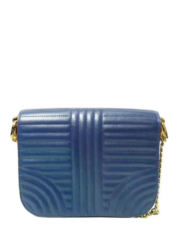 Prada Quilted Chain Shoulder Bag - Blue