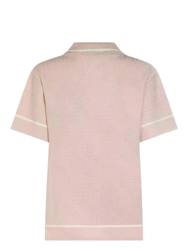 Fendi Logo-jacquard Button-up Shirt - Pink