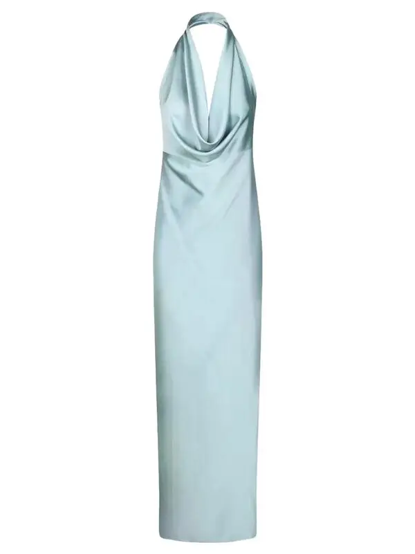 BLANCA VITA Cowl-neck Maxi Dress - Blue