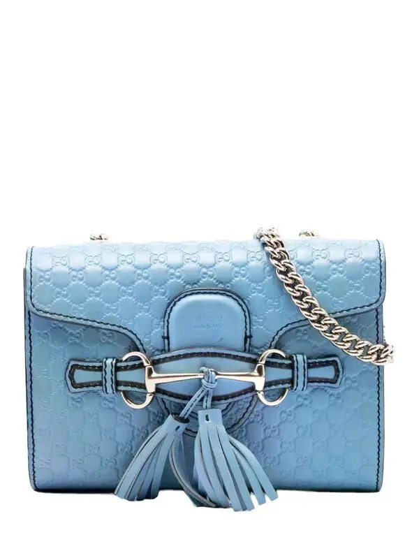 Gucci Microguccissima Emily Crossbody Bag - Blue