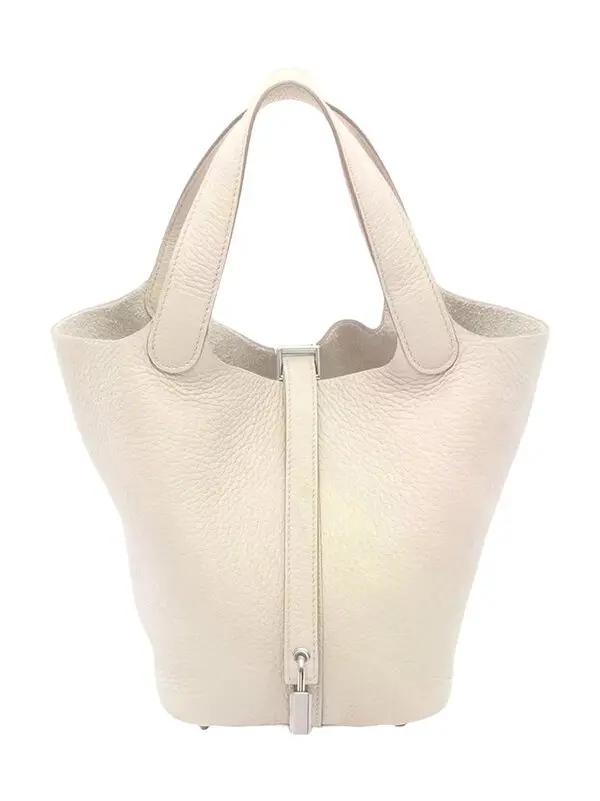 Hermès Clemence Picotin Lock 18 Handbag - Neutrals