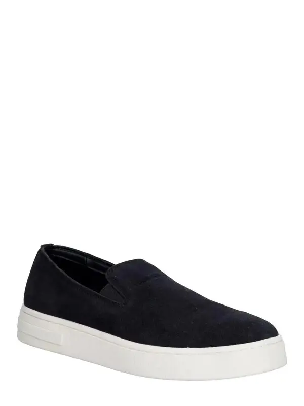 Armani Exchange Suede Slip-on Sneakers - Blue