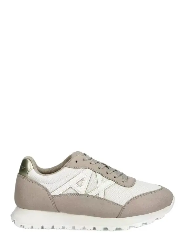 Armani Exchange Panelled Lace-up Sneakers - Neutrals