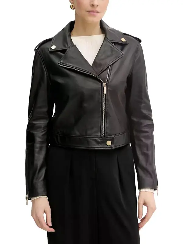 Armani Exchange Epaulette Zip-up Jacket - Black