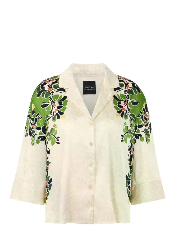 MARCCAIN Floral And Leopard Print Blouse - Neutrals
