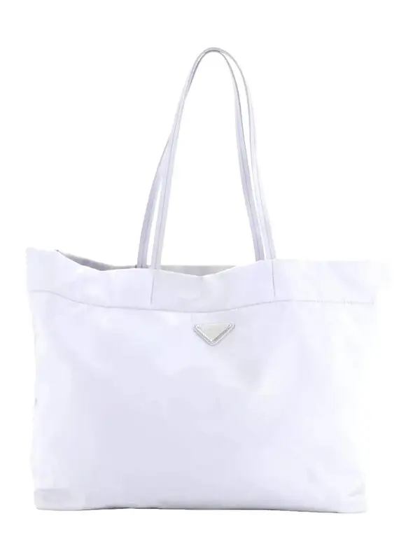 Prada Open Re-nylon Large Tote Bag - Grey