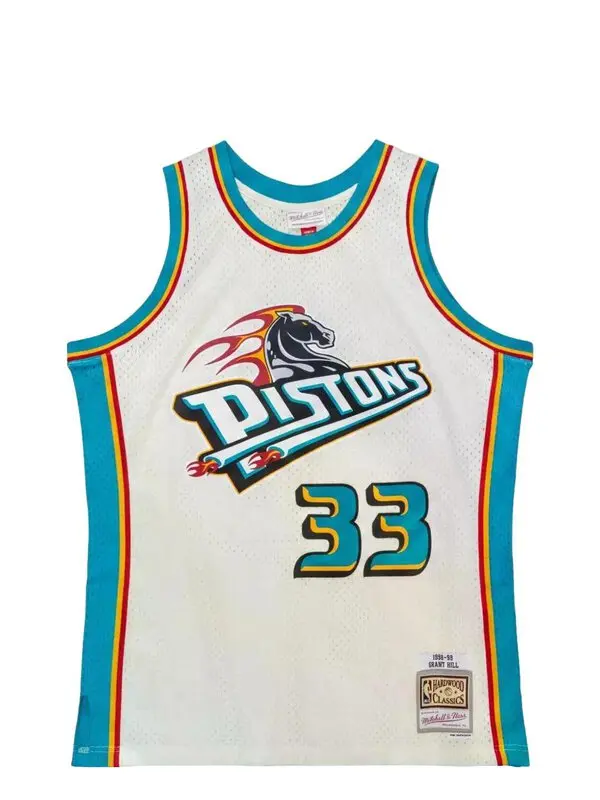 Mitchell & Ness Nba Pistons 1998 Grant Hill Swingman Jersey - Neutrals