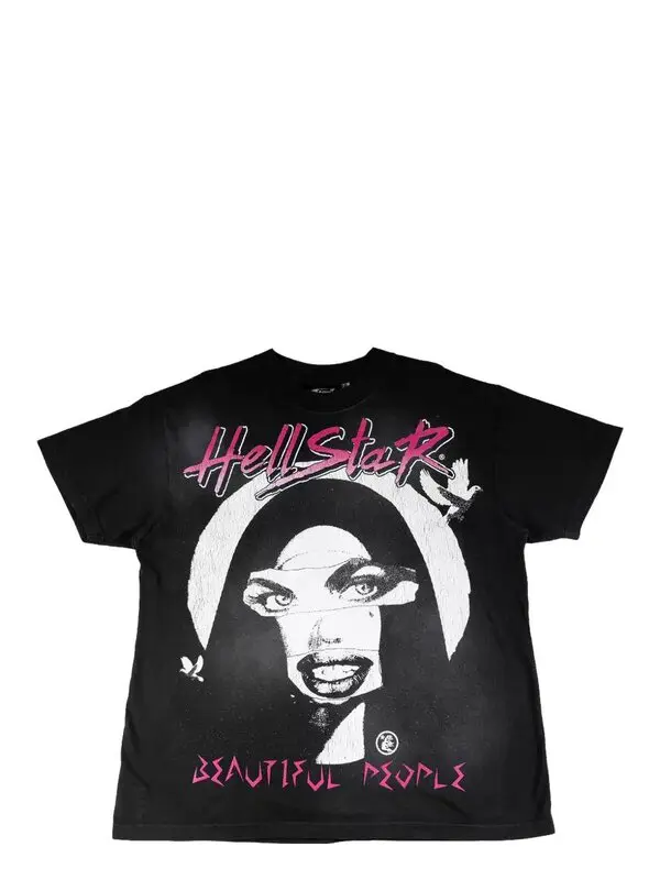HELLSTAR Beautiful People Round-neck T-shirt - Grey