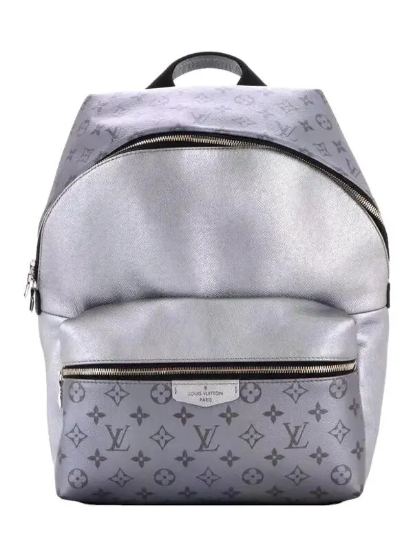 LOUIS VUITTON Discovery Monogram Taigarama Pm Backpack - Silver