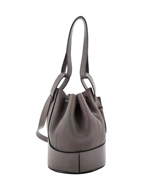 Loewe Balloon Leather Small Bucket Bag - Grey