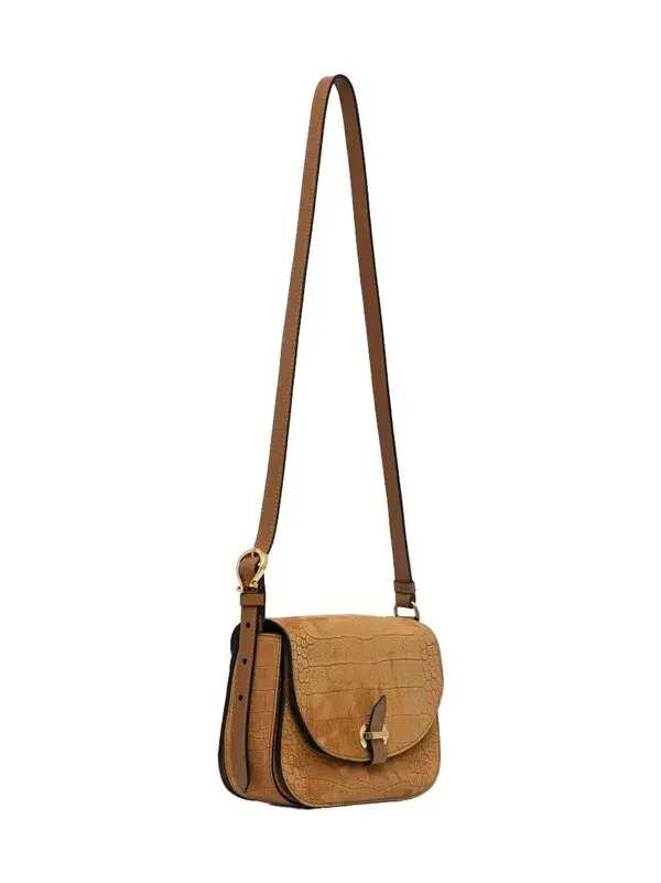 POLLINI Fence Croc-effect Cross Body Bag - Brown