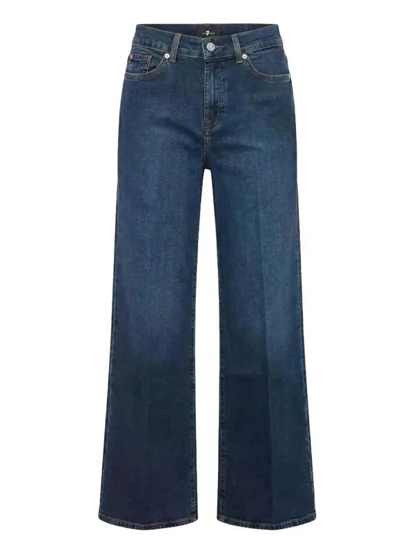 7 For All Mankind Button-fastening Straight-leg Jeans - Blue