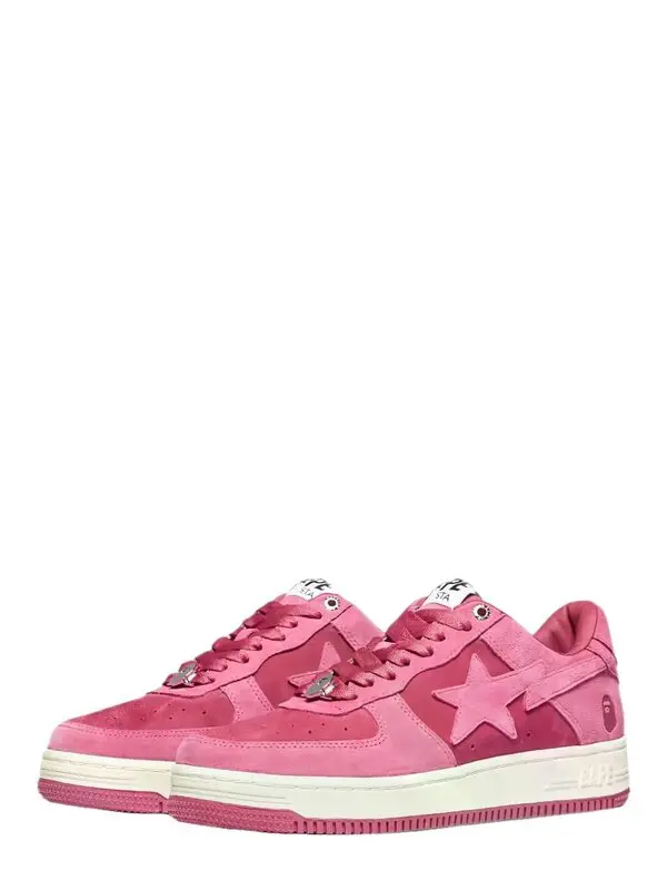 A BATHING APE Bapesta Suede Sneakers - Pink