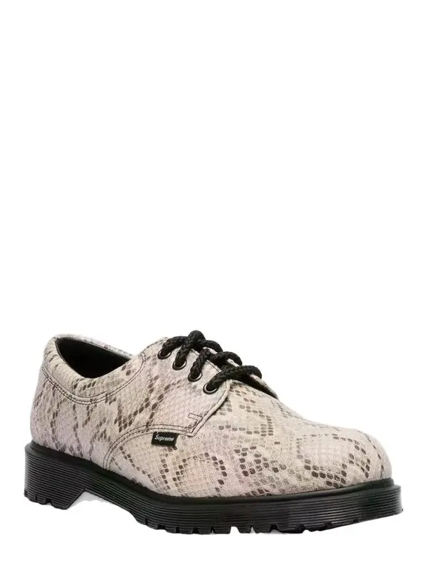 Dr. Martens X Supreme Snakeskin-effect Shoes - Neutrals