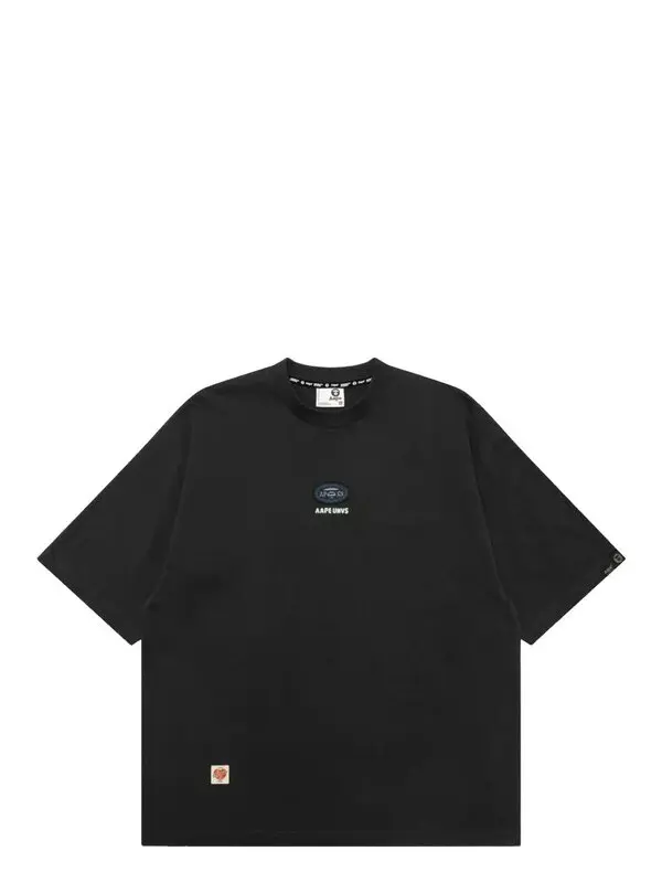 AAPE BY *A BATHING APE Logo-print Cotton T-shirt - Black