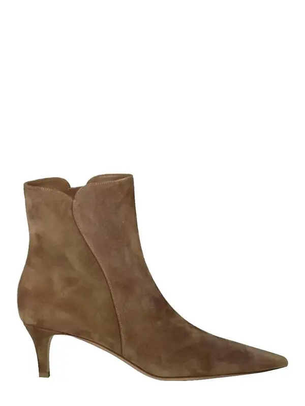 GIANVITO ROSSI Levy Suede Ankle Boots - Neutrals